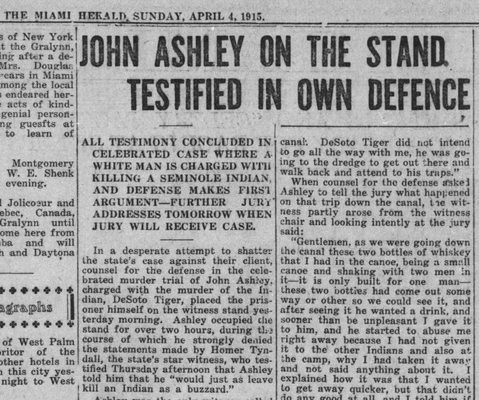 The Notorious Ashley Gang and Its Surprising Boynton Connections ...