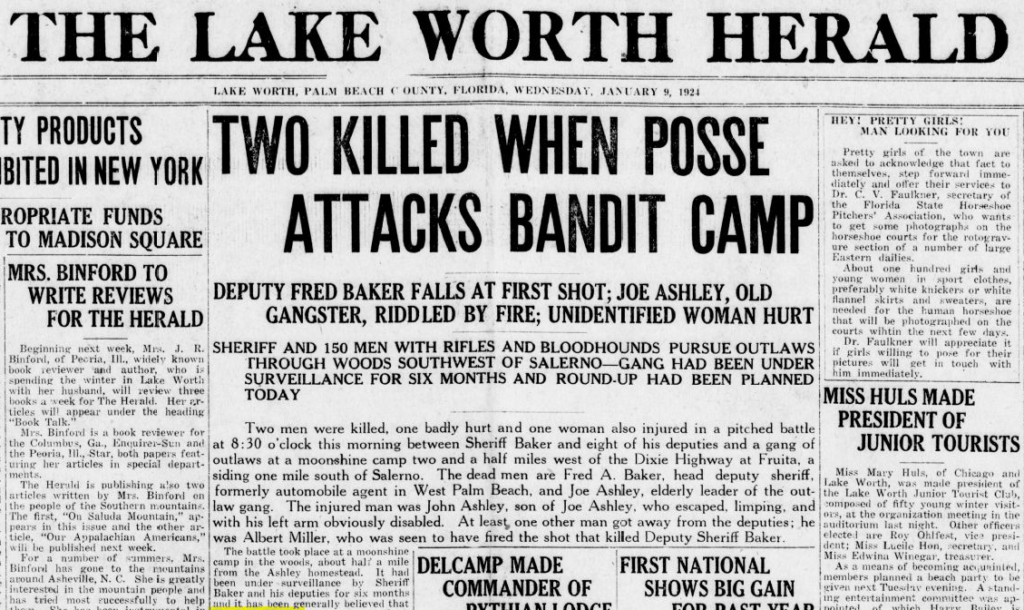 The Notorious Ashley Gang and Its Surprising Boynton Connections ...